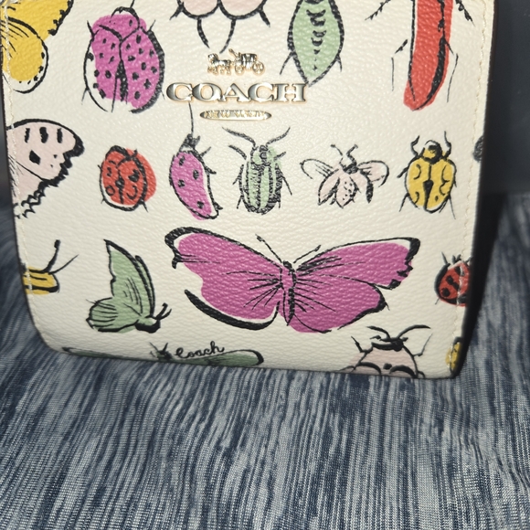 Coach | Bags | Coach Multicolor Insect Print Wallet | Poshmark